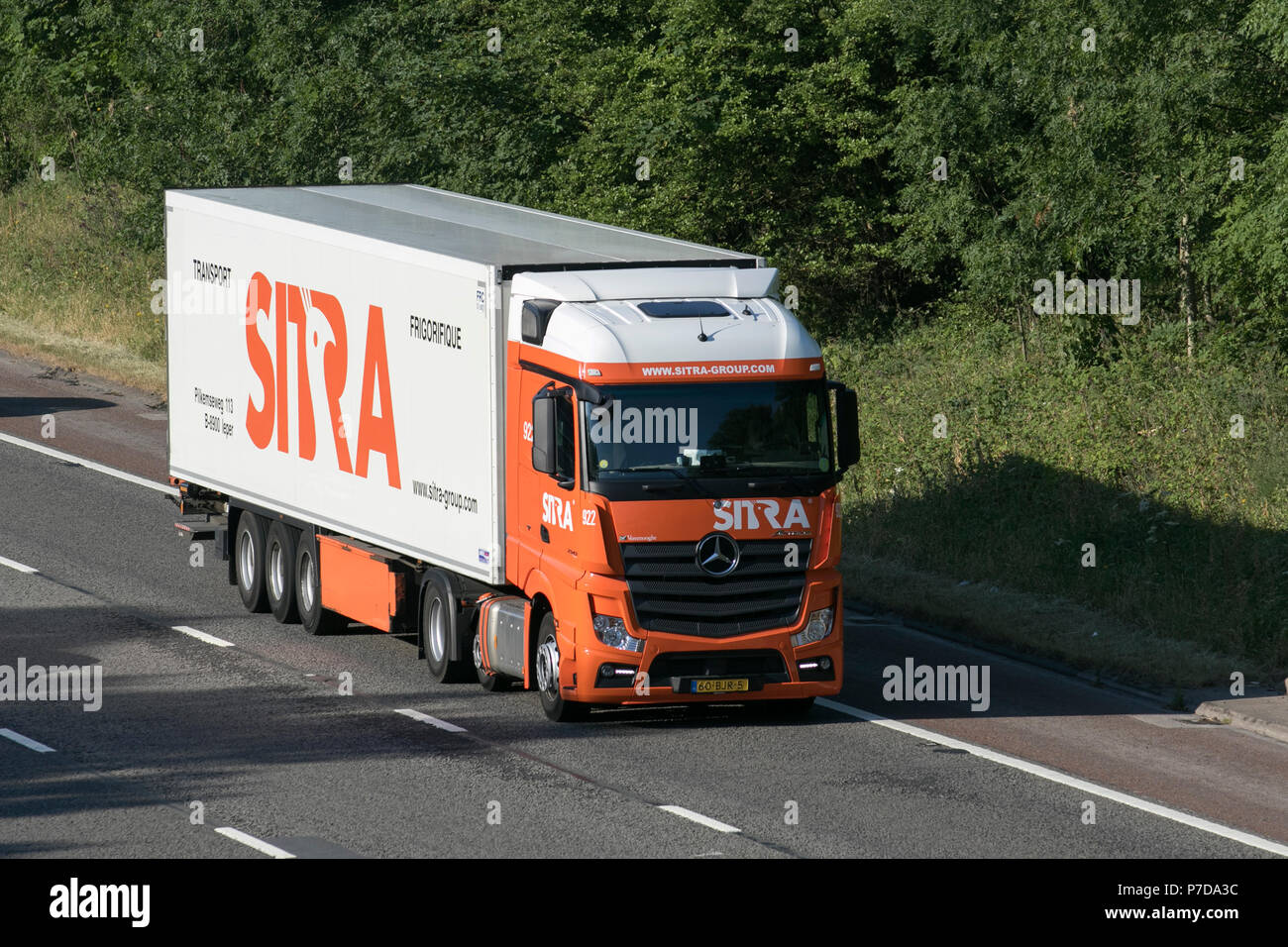 Uk haulage trucks m6 hi-res stock photography and images - Alamy