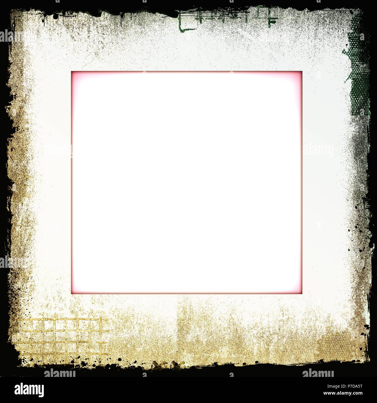 Grunge scratched abstract frame background Stock Photo - Alamy
