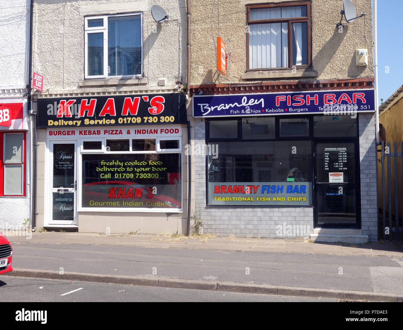 shop fronts of Friendly competition with Takeaway foods of Pizza ...