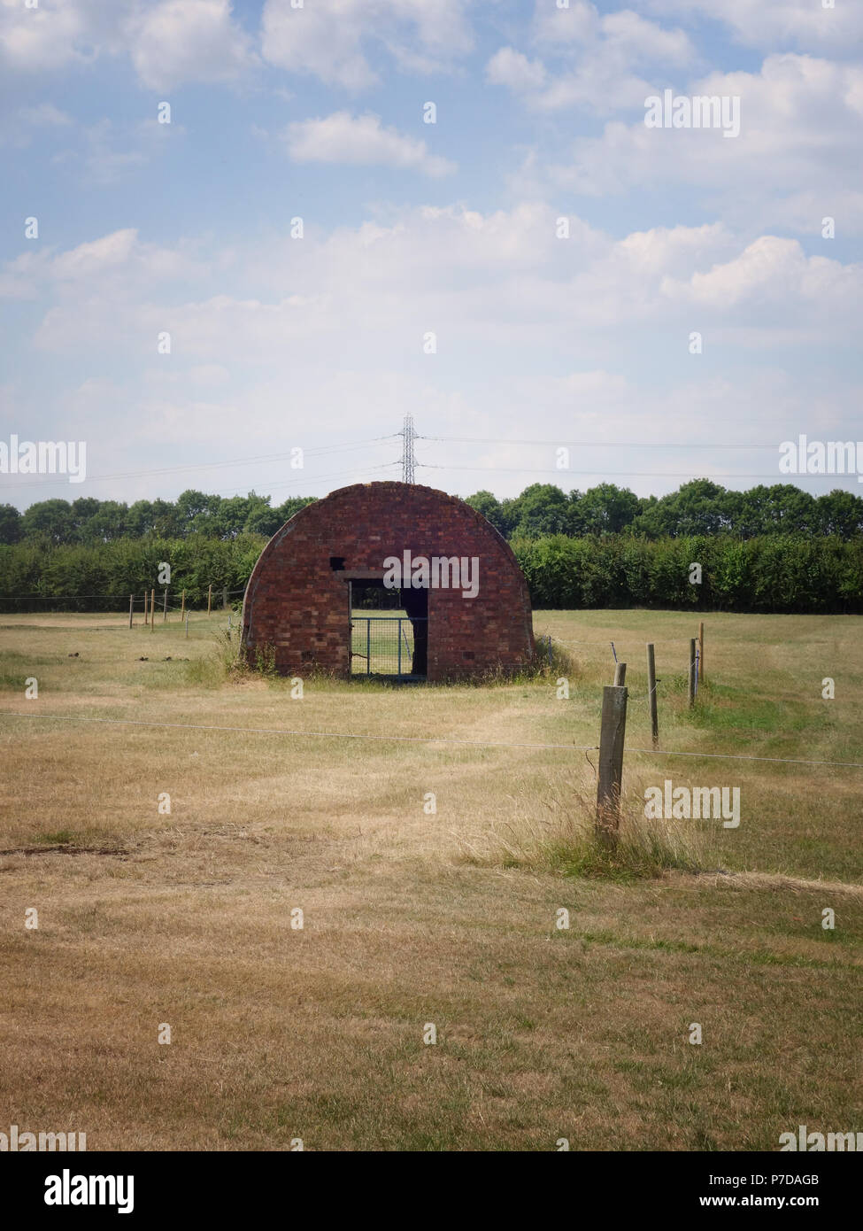 A Nissen hut is a prefabricated steel structure for military use, made ...