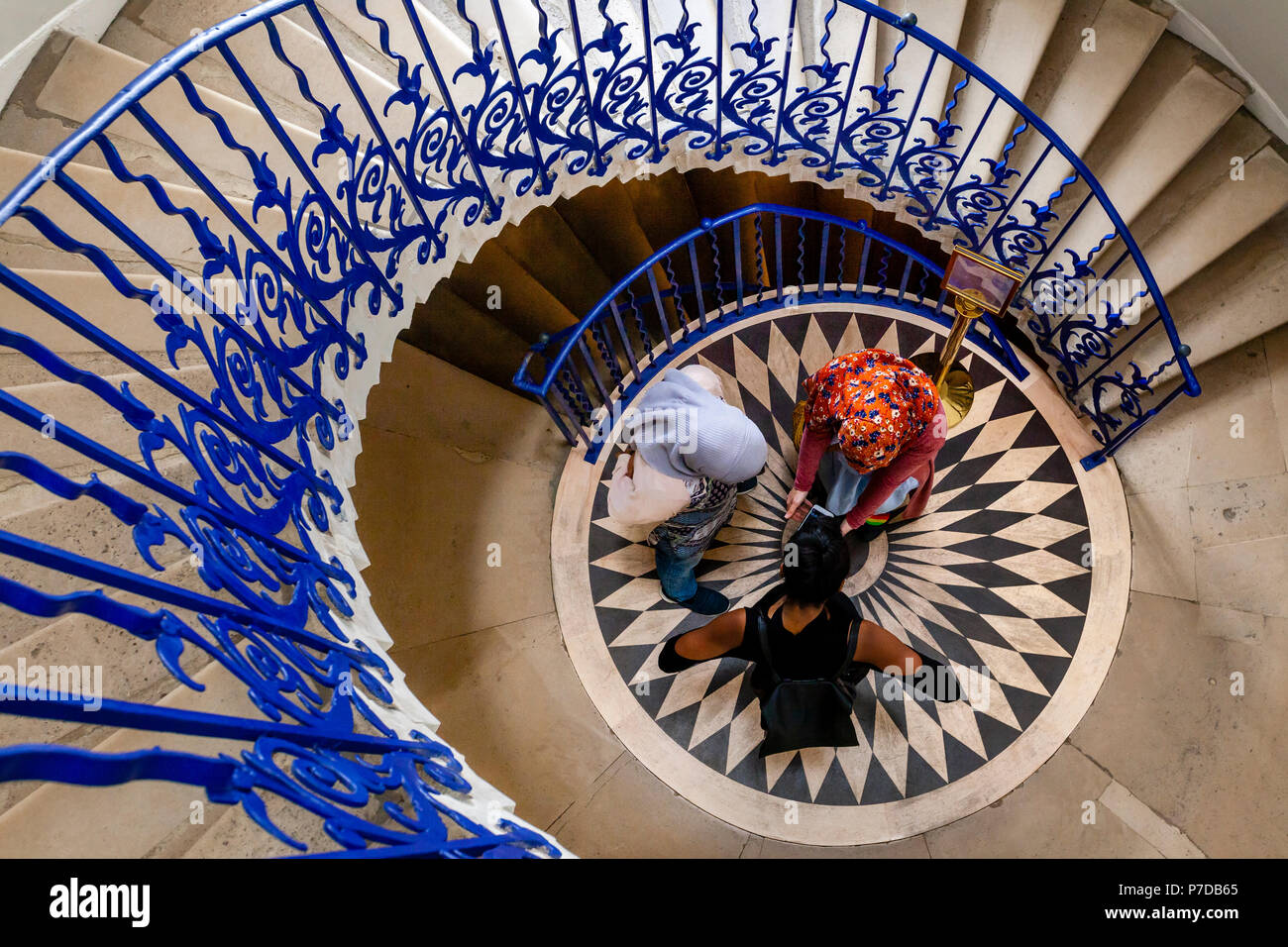 The Tulip Stairs At The Queens House, Royal Museums, Greenwich, London ...
