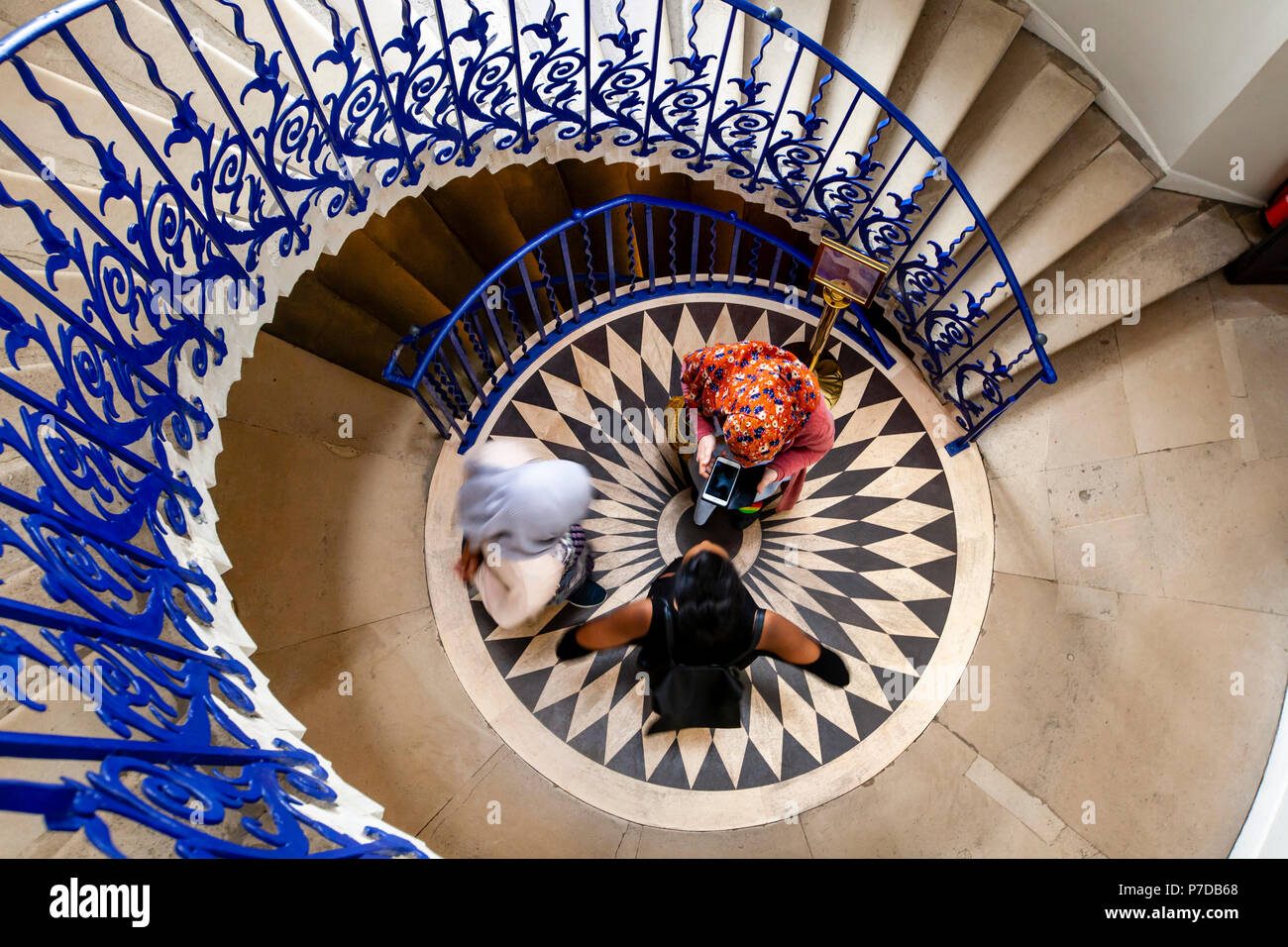 The Tulip Stairs At The Queens House, Royal Museums, Greenwich, London ...