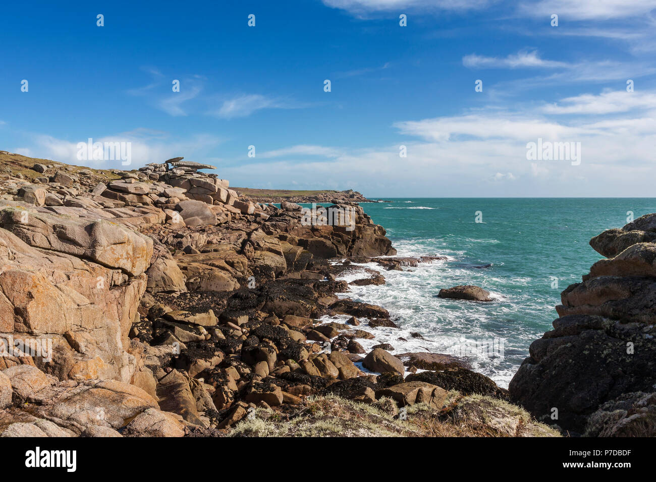 Pulpit Rock, Peninnis Head, St. Mary's, Isles of Scilly, Cornwall, UK ...