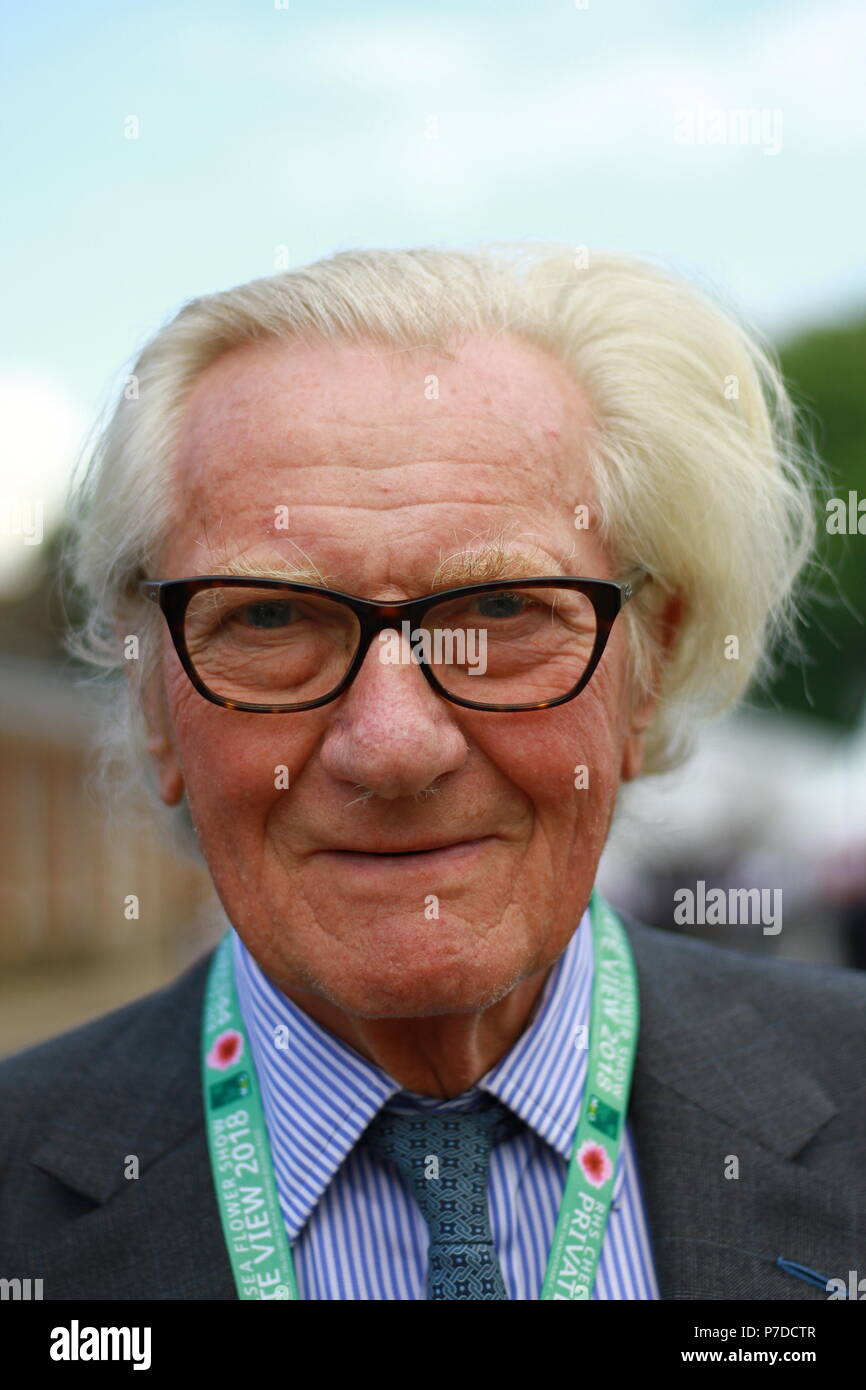 Michael Heseltine at the Chelsea flower show on 21st May 2018.MPS. MP ...