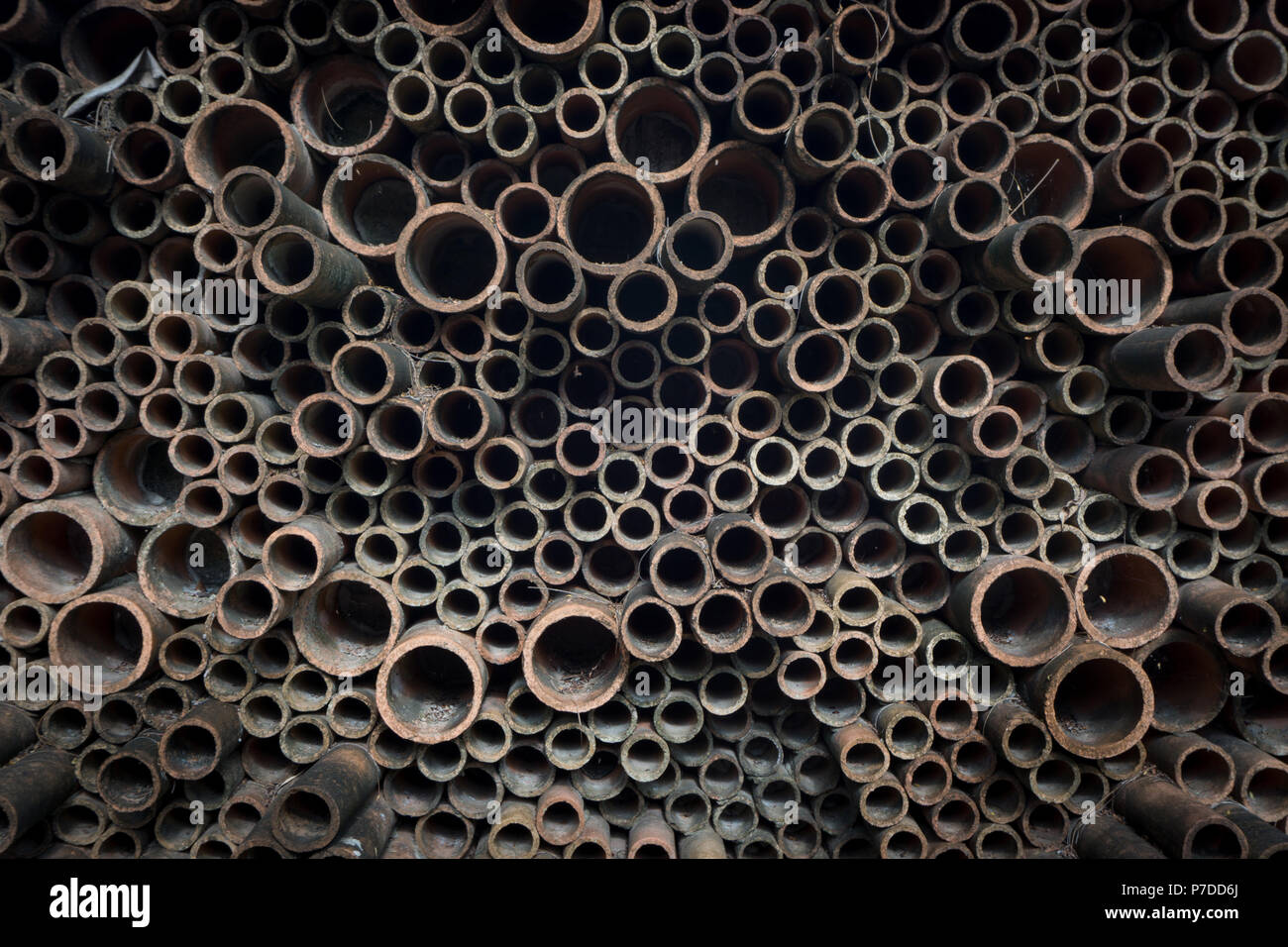 The wall is made of metal. A metal is a material that is typically hard ...