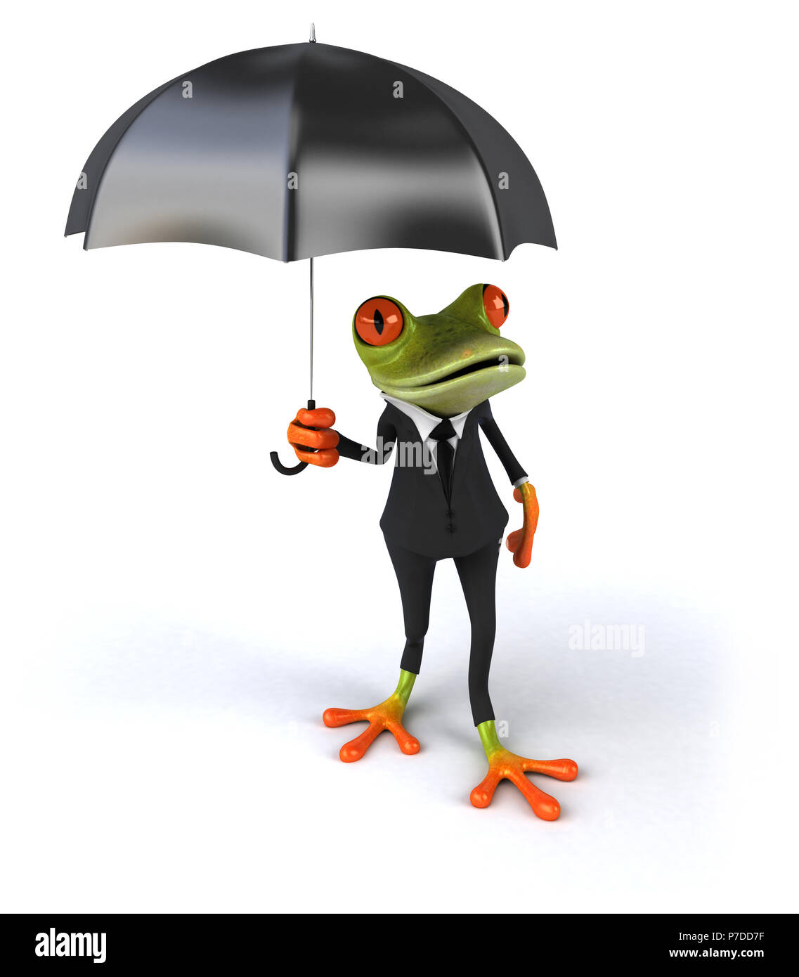 Frog with umbrella Cut Out Stock Images & Pictures - Alamy