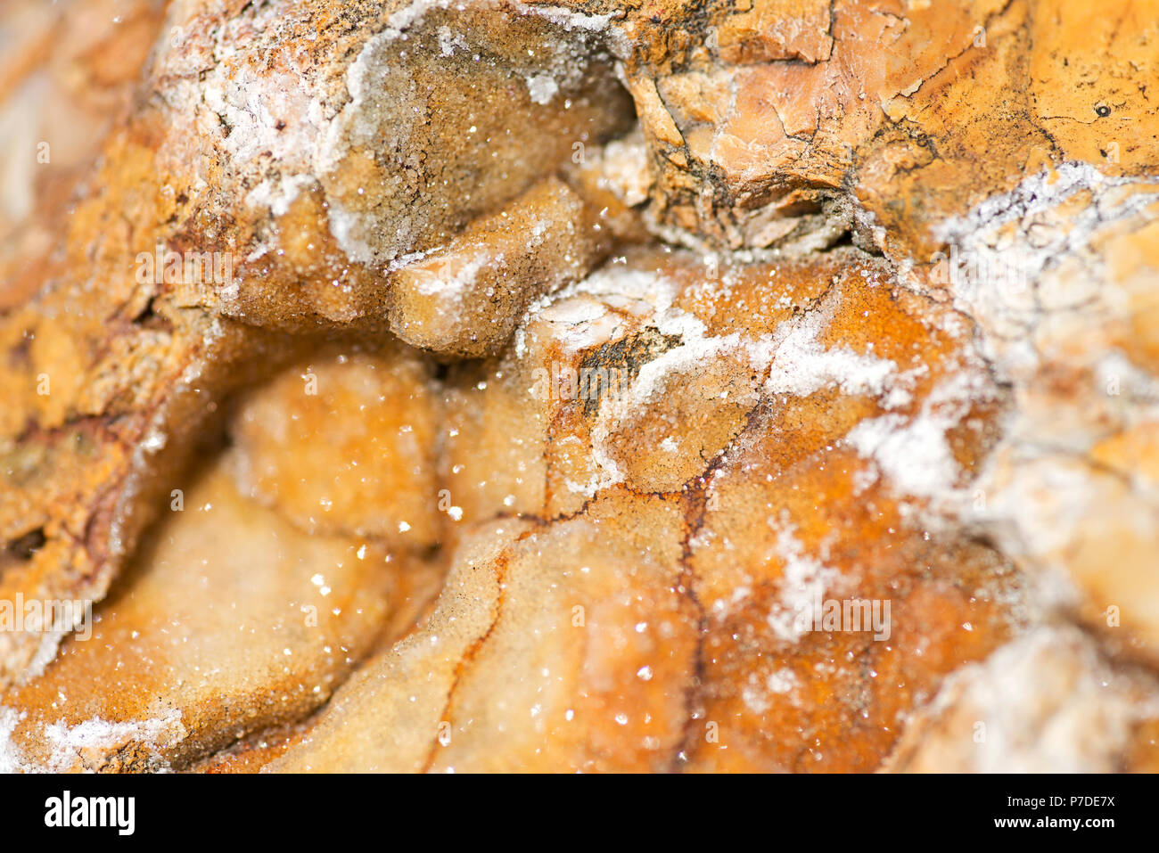 Natural mineral stone flint, sedimentary cryptocrystalline form of the ...