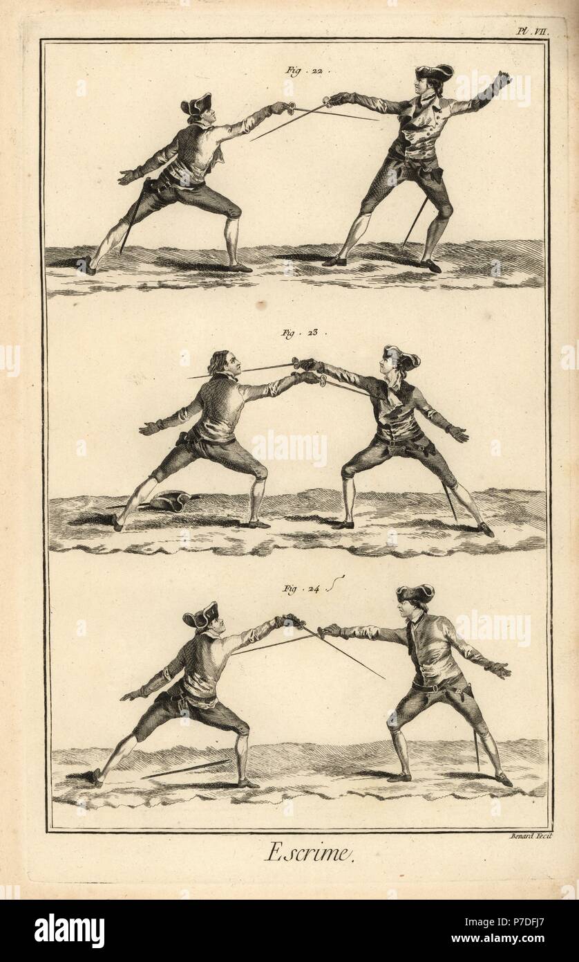 Quinte parade and quinte thrust, Return in carte after carte parry ...