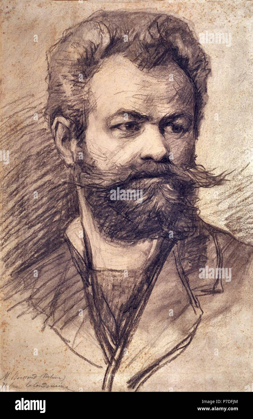 Munkàcsy Mihàly - Self Portrait 2 Stock Photo - Alamy