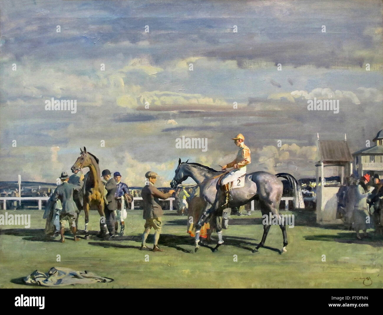 Munnings Alfred James - After the Race Stock Photo - Alamy