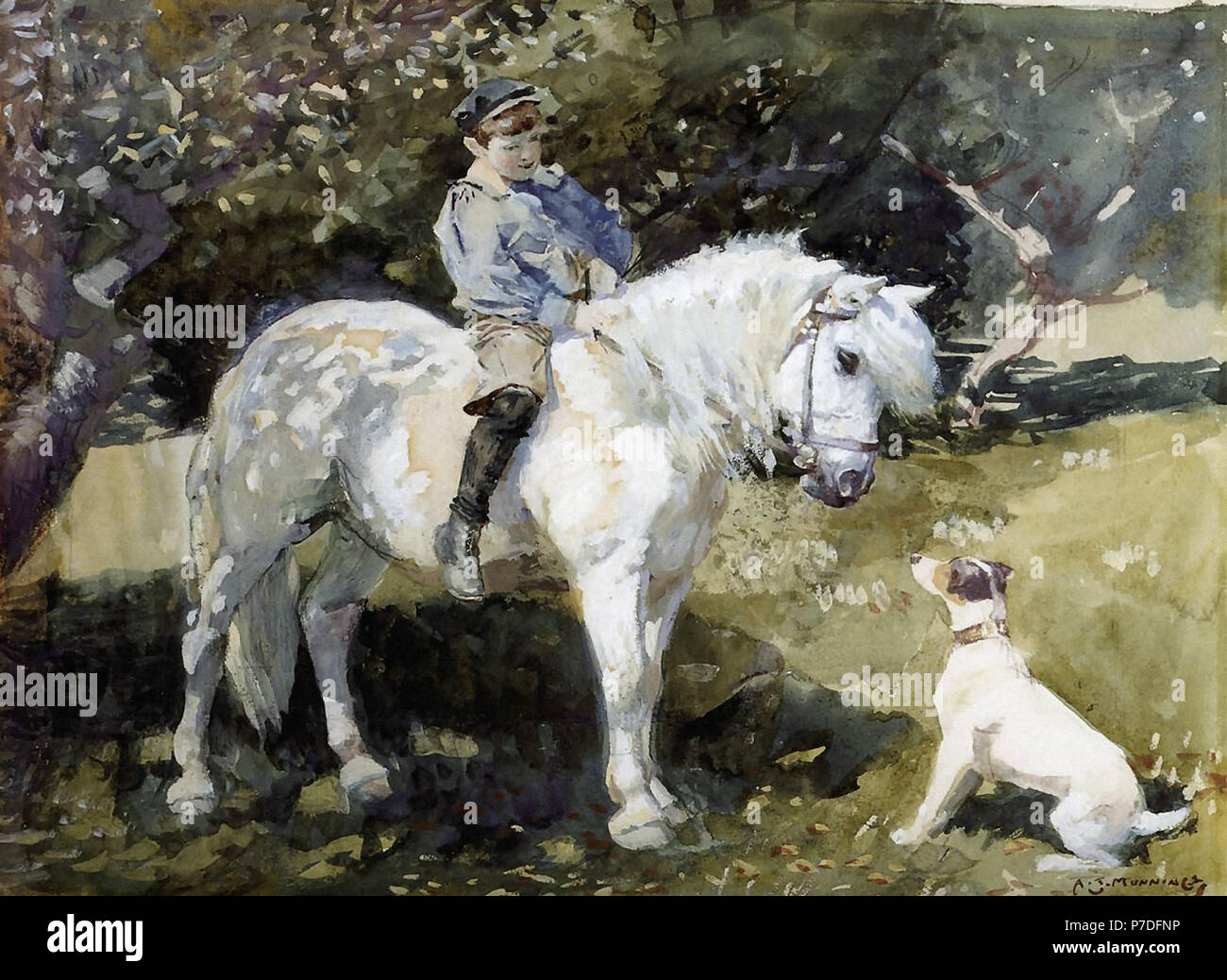 Munnings Alfred James - an Old Favorite Stock Photo - Alamy