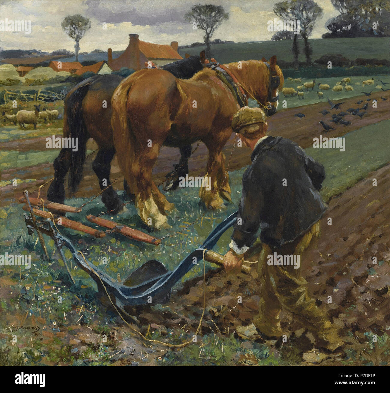 Plough horse painting hi-res stock photography and images - Alamy