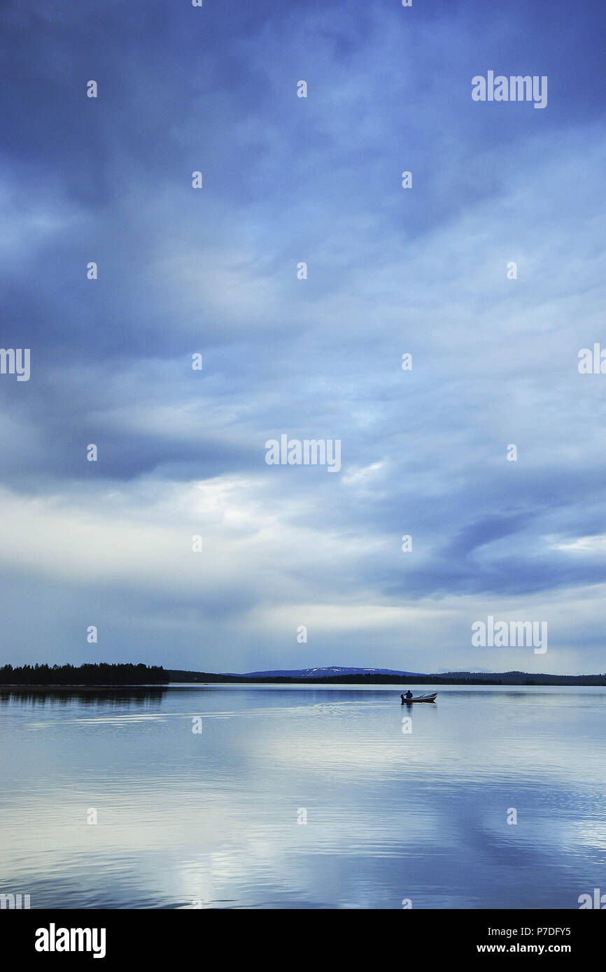 Lake in Muonio, Lapland, Finland Stock Photo - Alamy