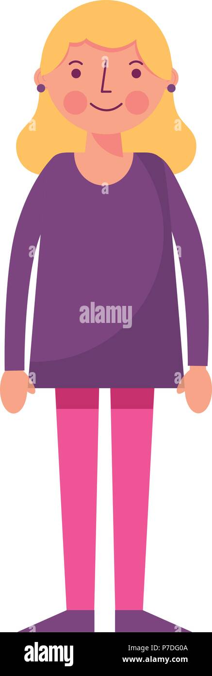 woman female character cartoon image vector illustration Stock Vector ...