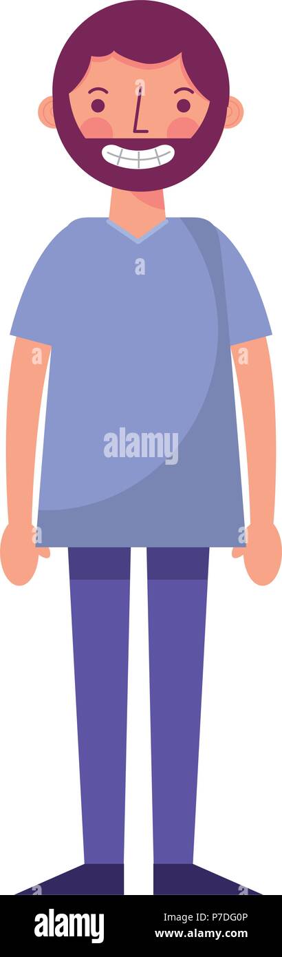 man character male cartoon image vector illustration Stock Vector Image ...