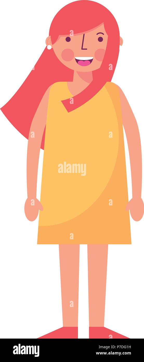 woman female character cartoon image vector illustration Stock Vector ...