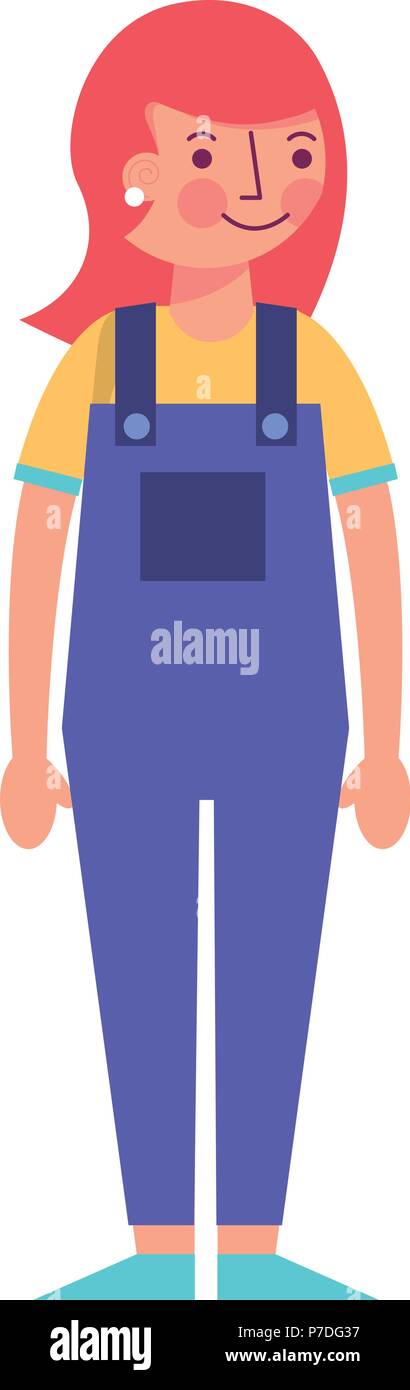 woman female character cartoon image vector illustration Stock Vector ...