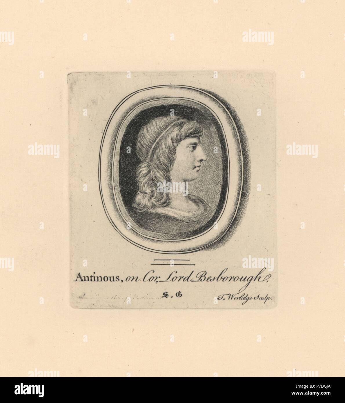Portrait of Antinous, Bithynian Greek youth and lover of the Roman ...