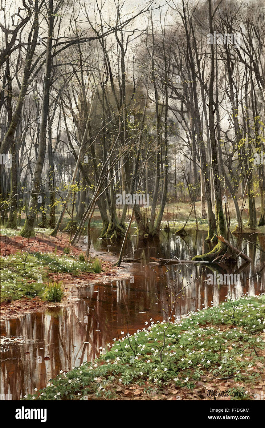 Monsted Peder Mork - Spring Day in the Forest Stock Photo - Alamy
