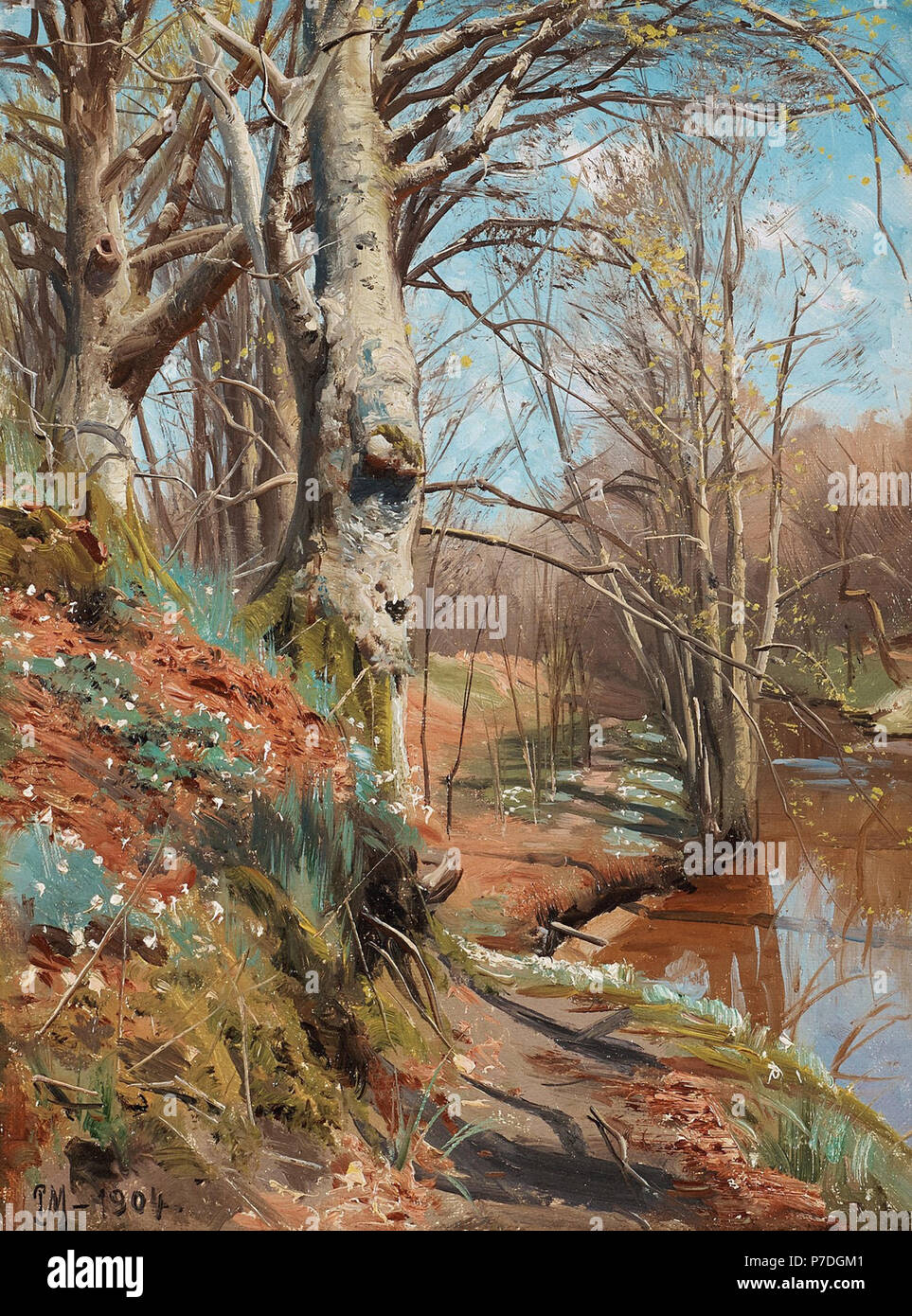 Monsted Peder Mork - Spring Landscape 1 Stock Photo - Alamy