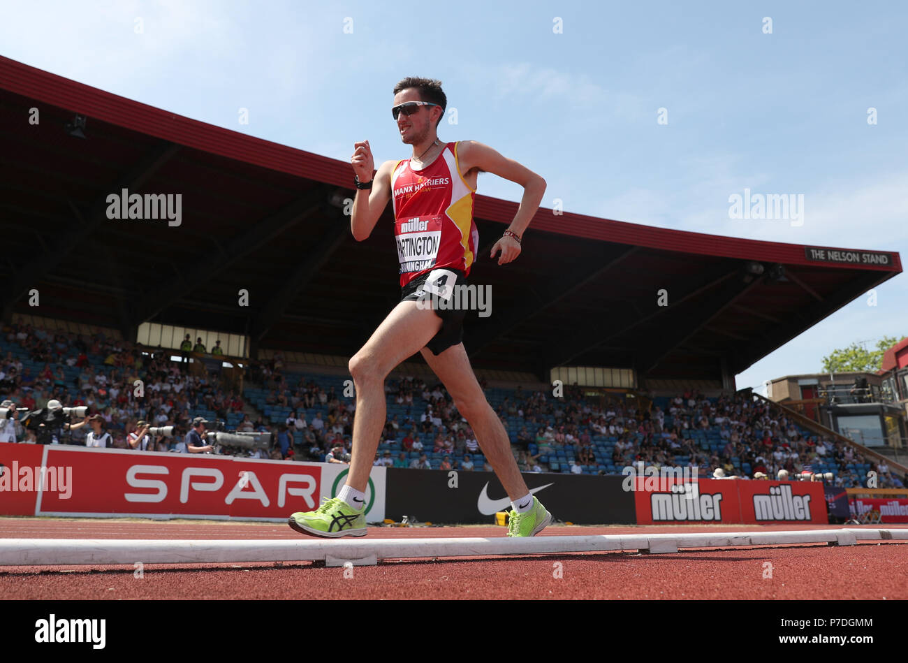 Great Britain's Tom Partington competes in the Men's 5000 Metres Walk ...