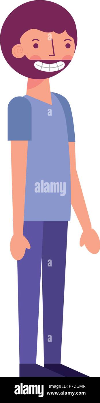 man character male cartoon image vector illustration Stock Vector Image ...