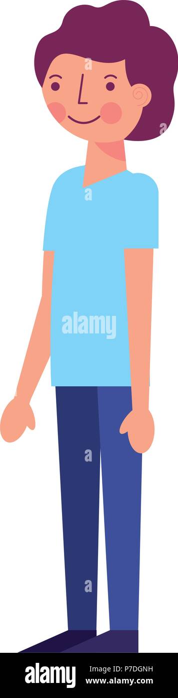 man character male cartoon image vector illustration Stock Vector Image ...