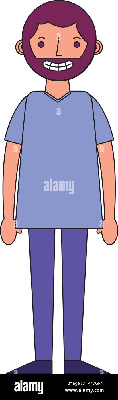 man character male cartoon image vector illustration Stock Vector Image ...