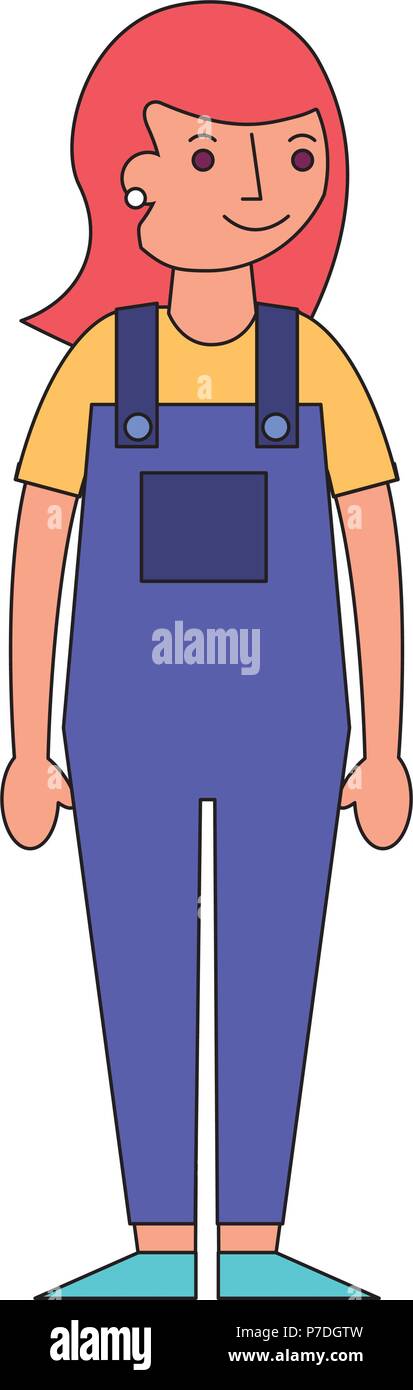 woman female character cartoon image vector illustration Stock Vector ...