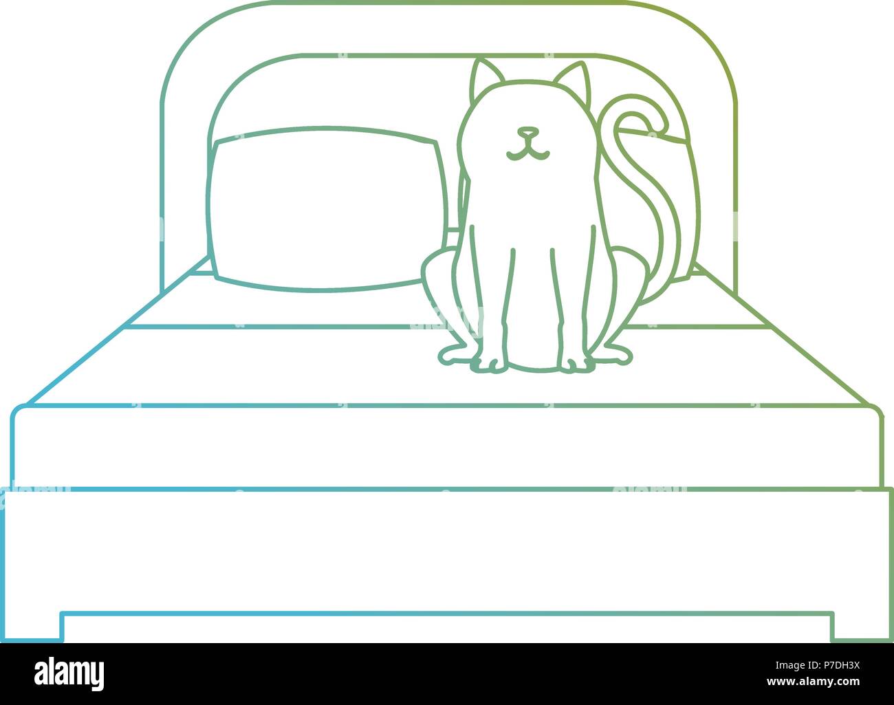 Pet bed bedroom Stock Vector Images - Alamy