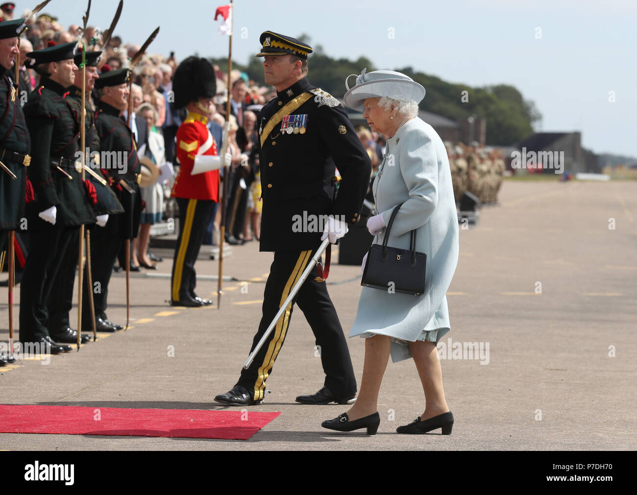As colonel in chief of the royal scots dragoon guards hi-res stock ...