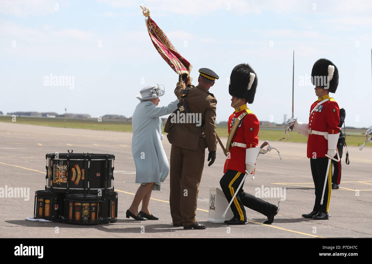 As colonel in chief of the royal scots dragoon guards hi-res stock ...