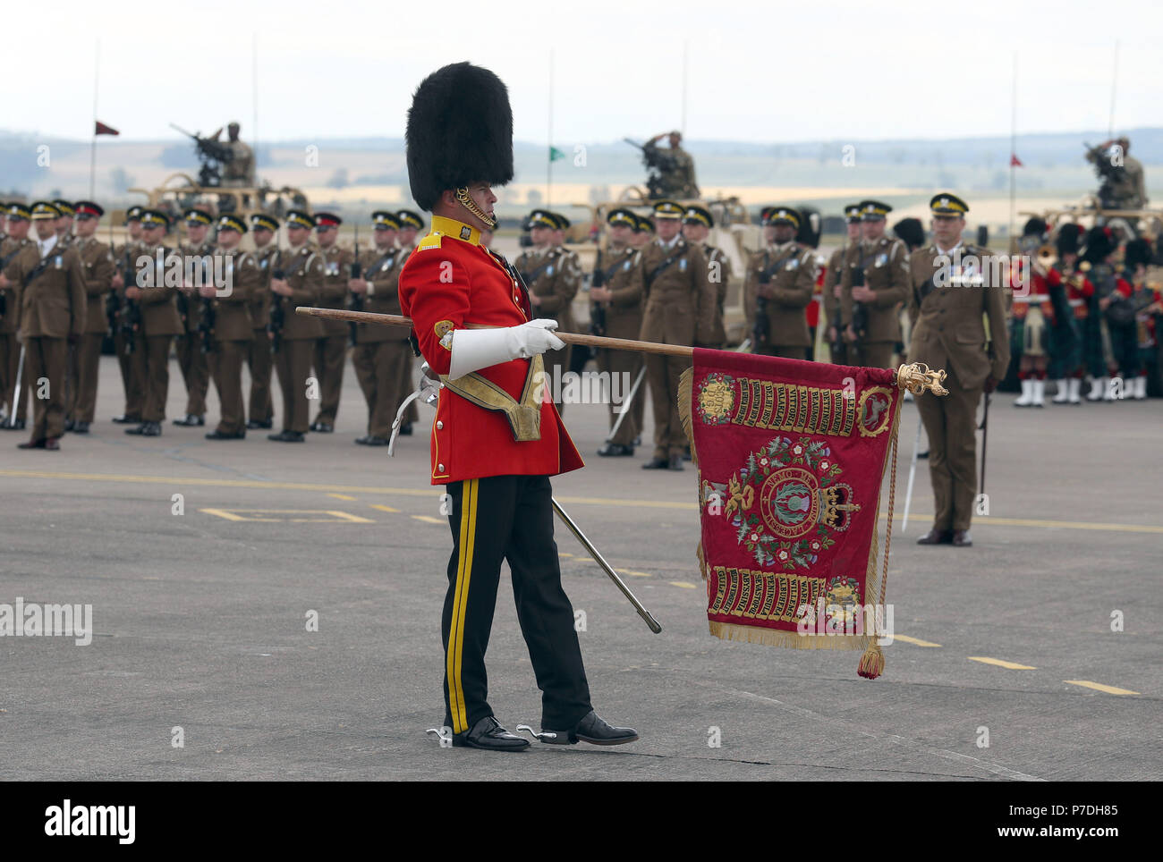 As colonel in chief of the royal scots dragoon guards hi-res stock ...