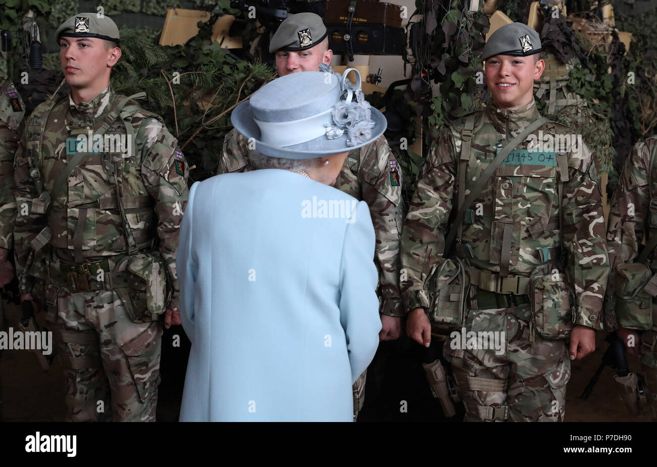 As colonel in chief of the royal scots dragoon guards hi-res stock ...