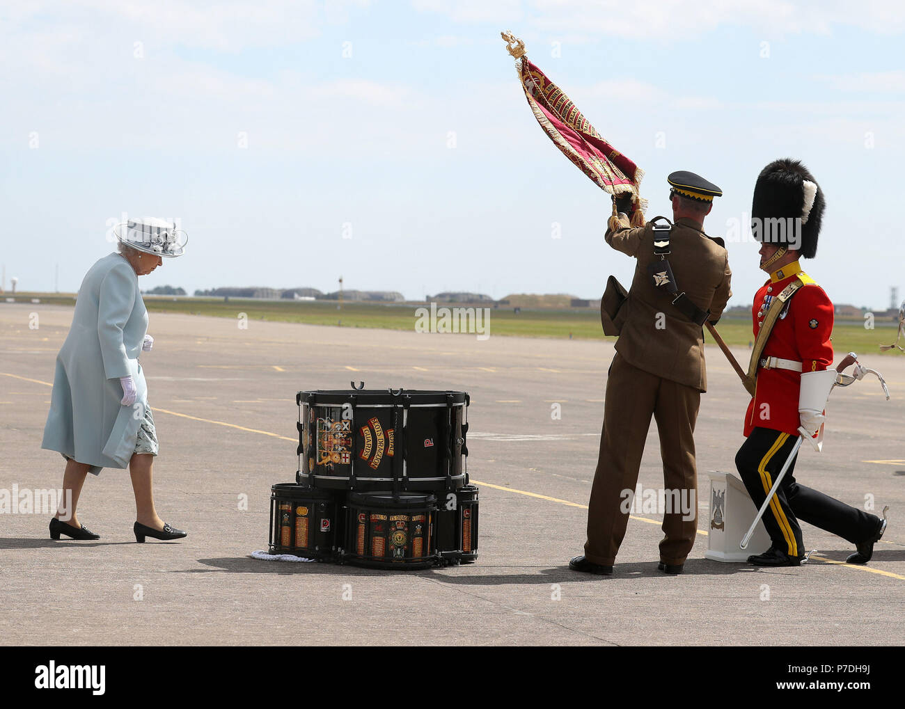 As colonel in chief of the royal scots dragoon guards hi-res stock ...