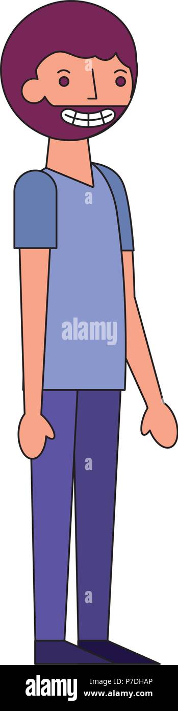 man character male cartoon image vector illustration Stock Vector Image ...