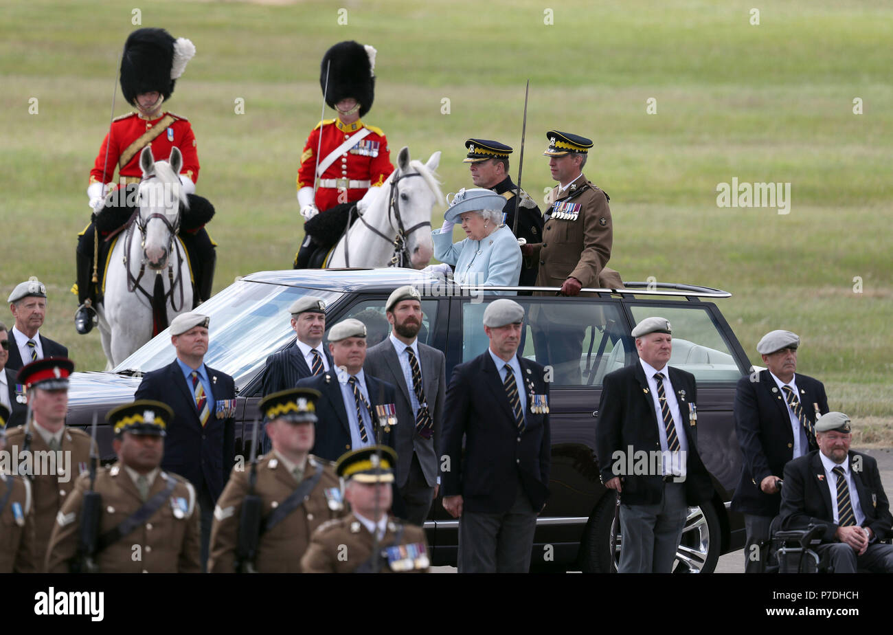 As colonel in chief of the royal scots dragoon guards hi-res stock ...
