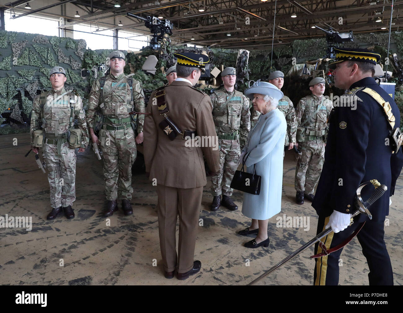 As colonel in chief of the royal scots dragoon guards hi-res stock ...