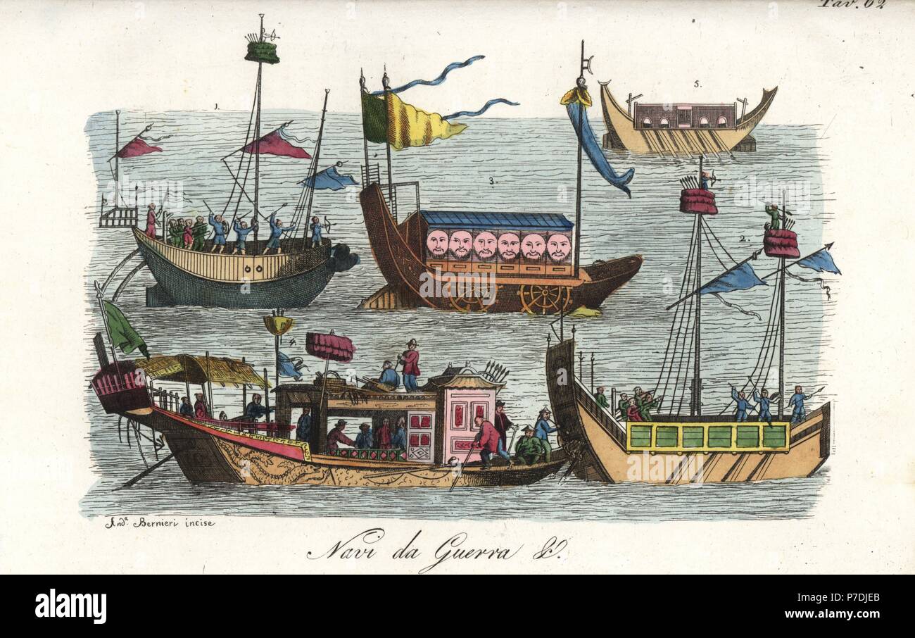 Vessels and warships of the Chinese navy. Mail ship or news frigate 1 ...