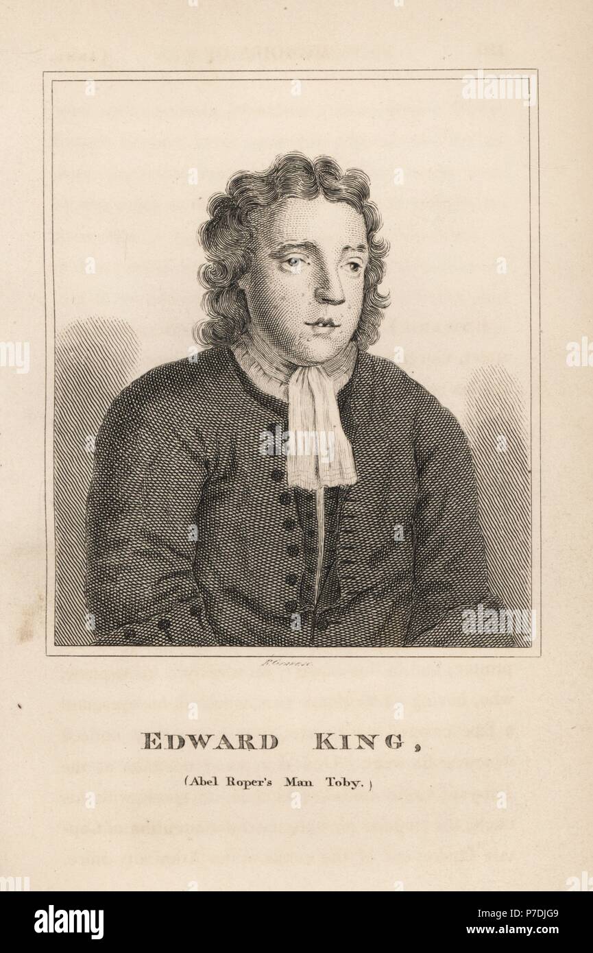 Edward King, Abel Roper's man Toby, his face covered with warts, died ...