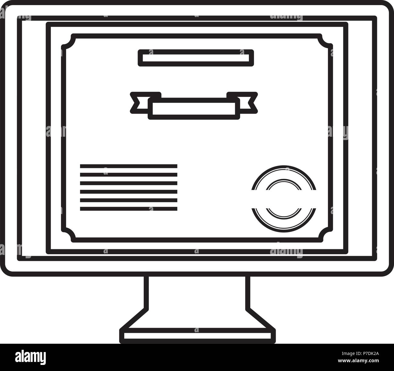 Pc diploma Stock Vector Images - Alamy