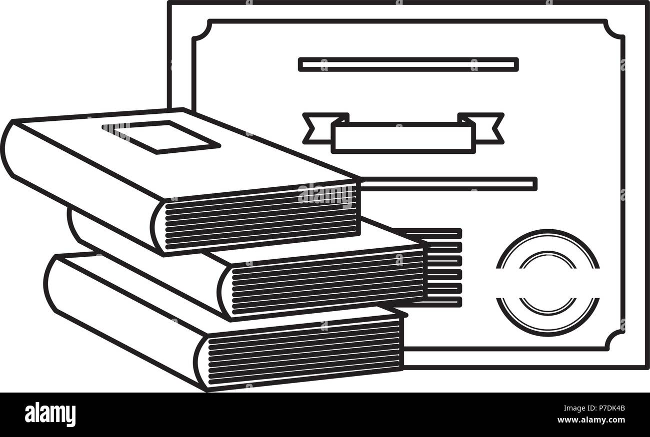 education text books with diploma Stock Vector Image & Art - Alamy