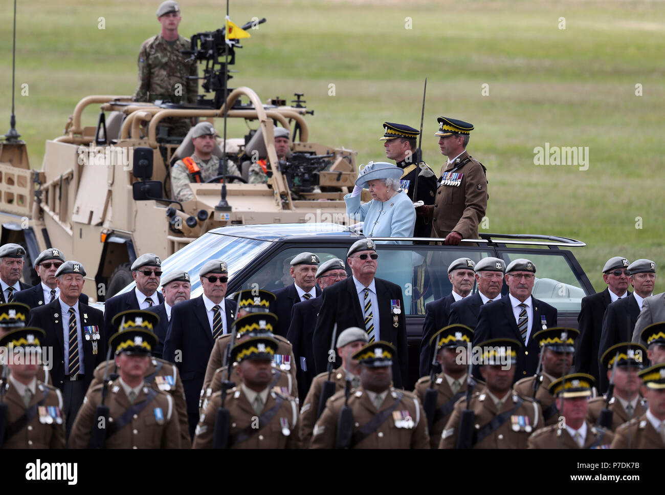 As colonel in chief of the royal scots dragoon guards hi-res stock ...