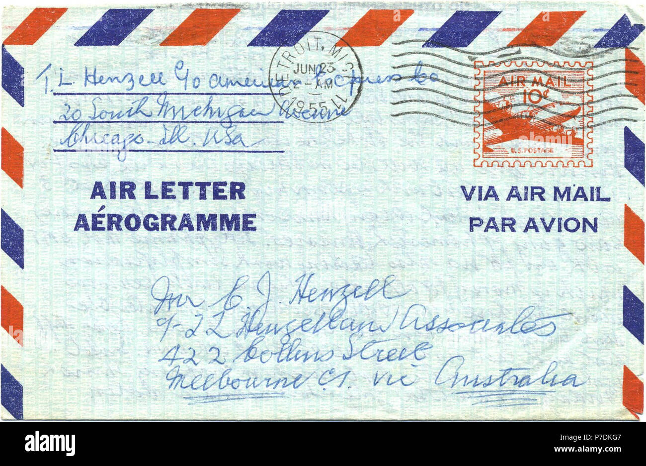 Aerogram hi-res stock photography and images - Alamy