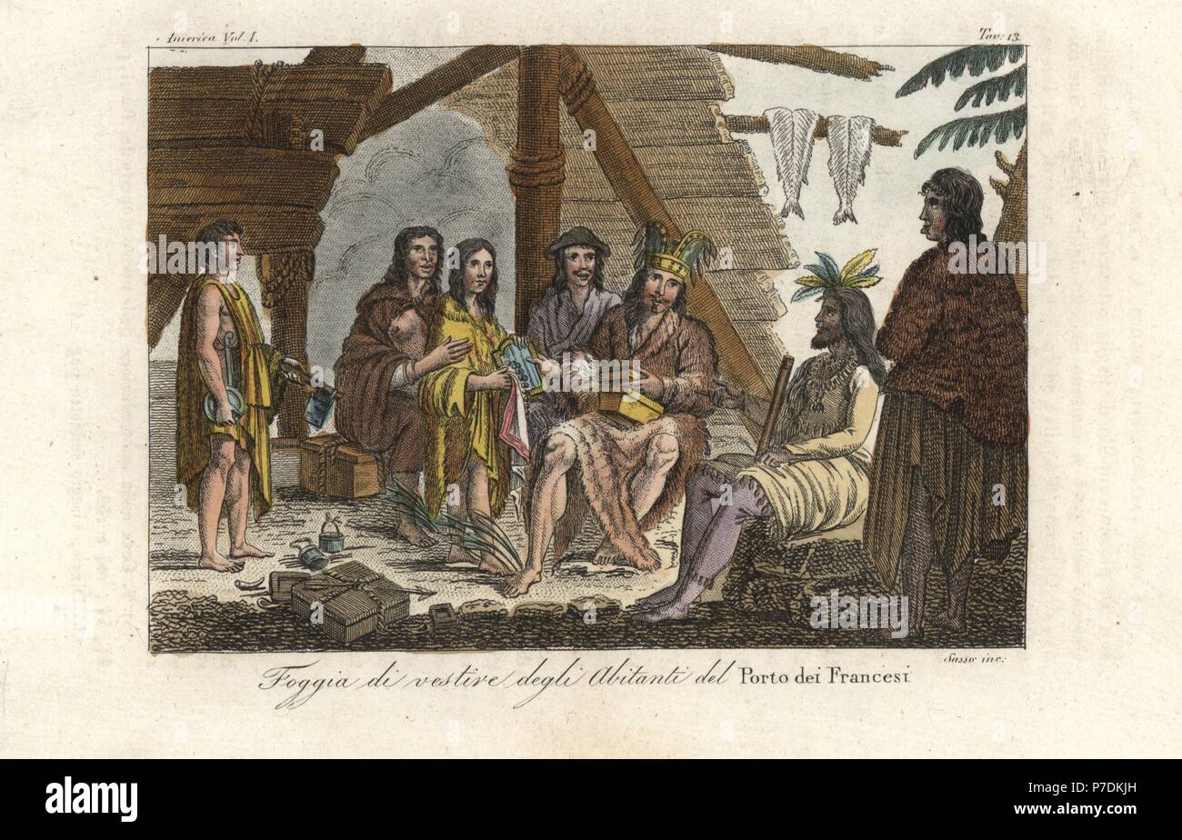 Costumes of the Aleutian natives of the Nushagak area, Bristol Bay ...