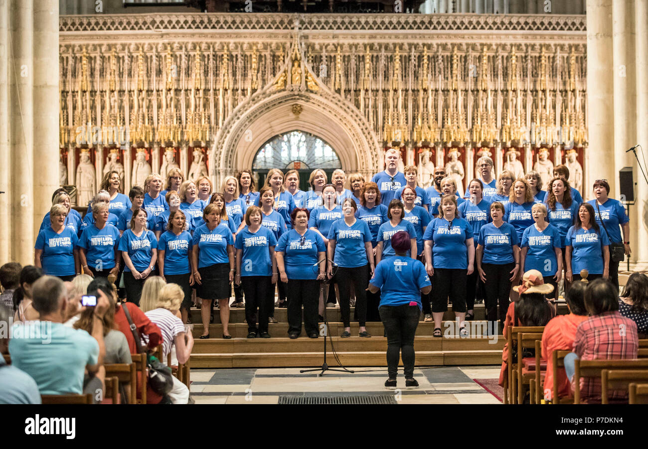 Hull and East Yorkshire Hospitals NHS Staff Choir during a rehearsal ...