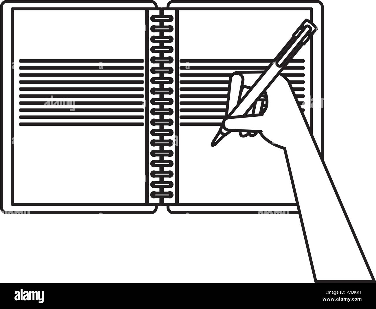 Office agenda writing Stock Vector Images - Alamy