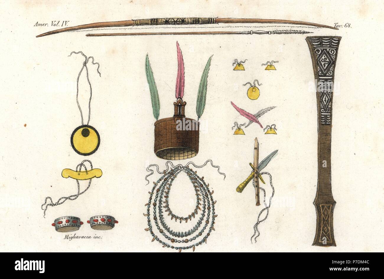 Ornaments of the Island Carib or Kalinago people, West Indies ...