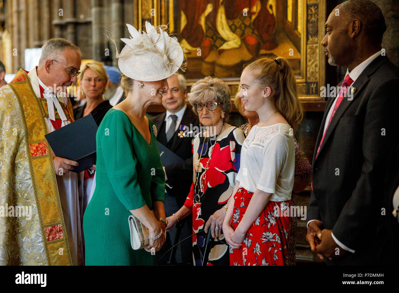 The Countess of Wessex speaks with Freya Lewis, a survivor of the ...