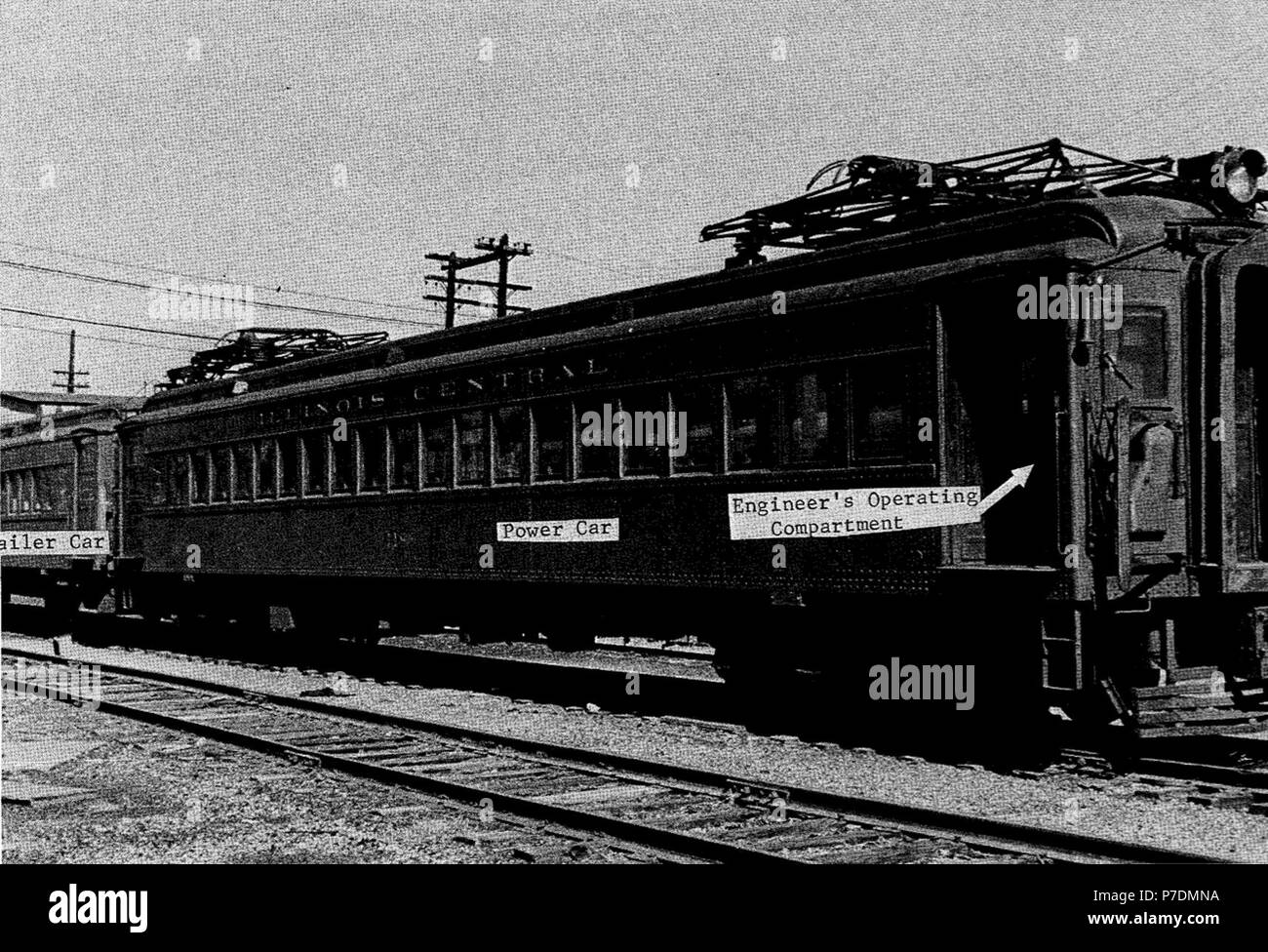 1972 Chicago commuter rail crash old cars Stock Photo - Alamy